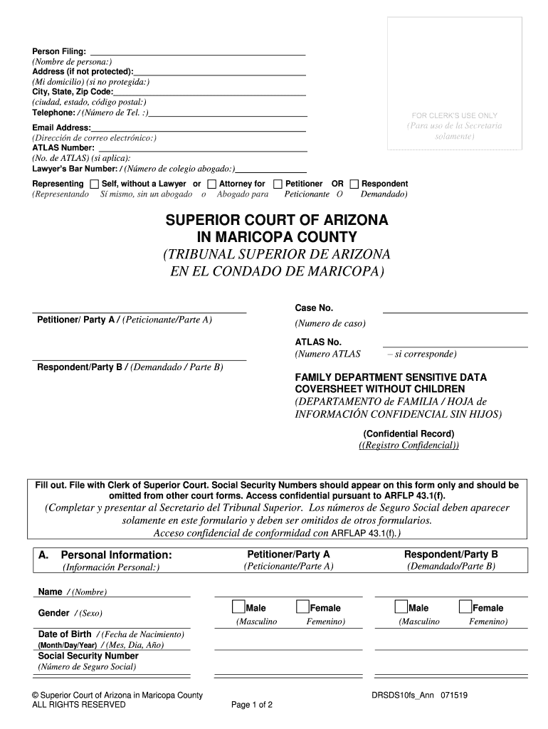 Fillable Online superiorcourt maricopa anulacin sin hijos - The ...