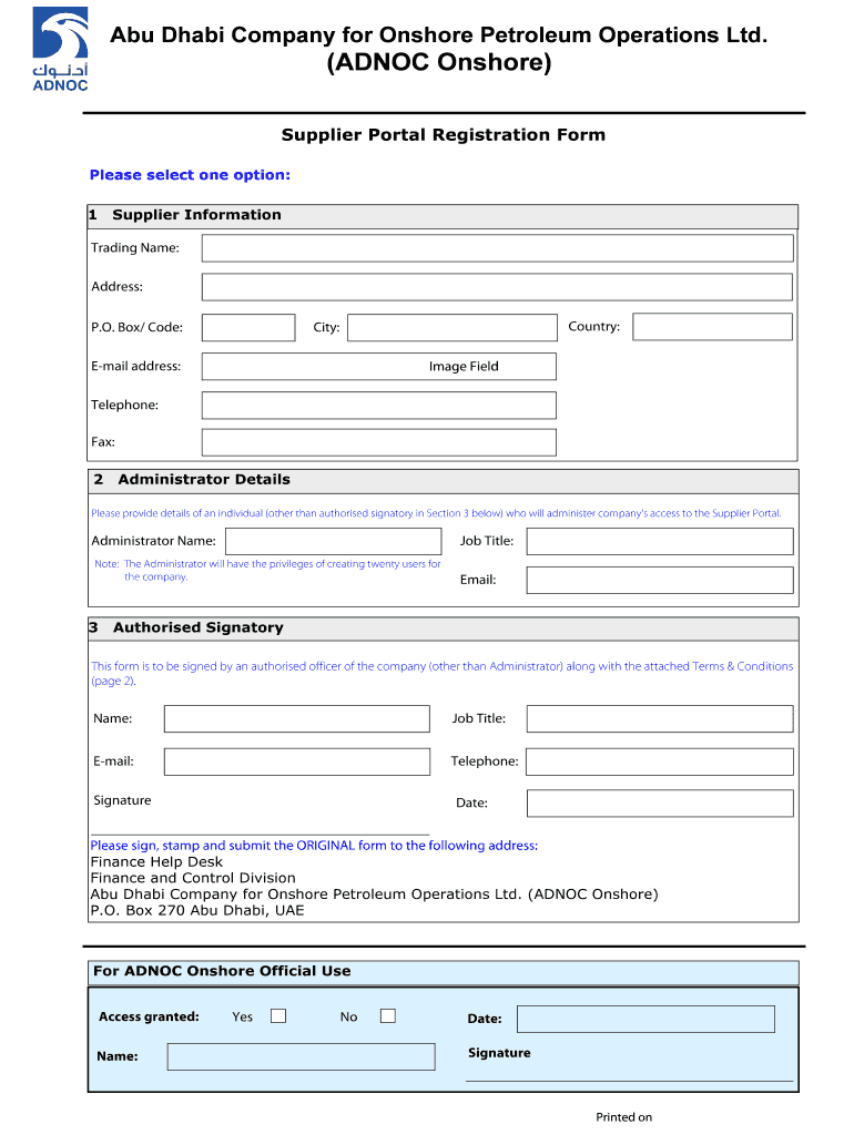 Fillable Online einv adco ADNOC Onshore Delivering Resources - Abu ...