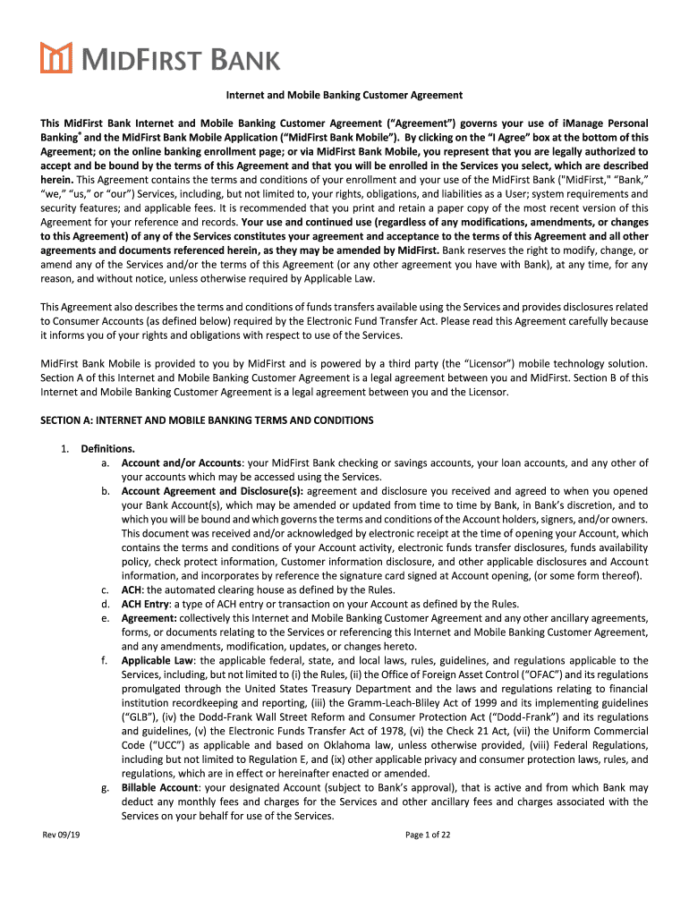 Fillable Online Personal Internet Banking and Mobile Banking Service ...