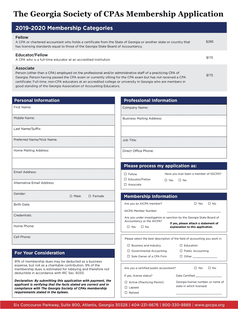 Fillable Online has licensing standards equal to those of the Georgia ...