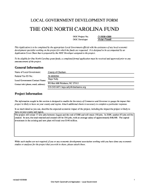 Fillable Online Project Triangle NC1 App.xls Fax Email Print - pdfFiller