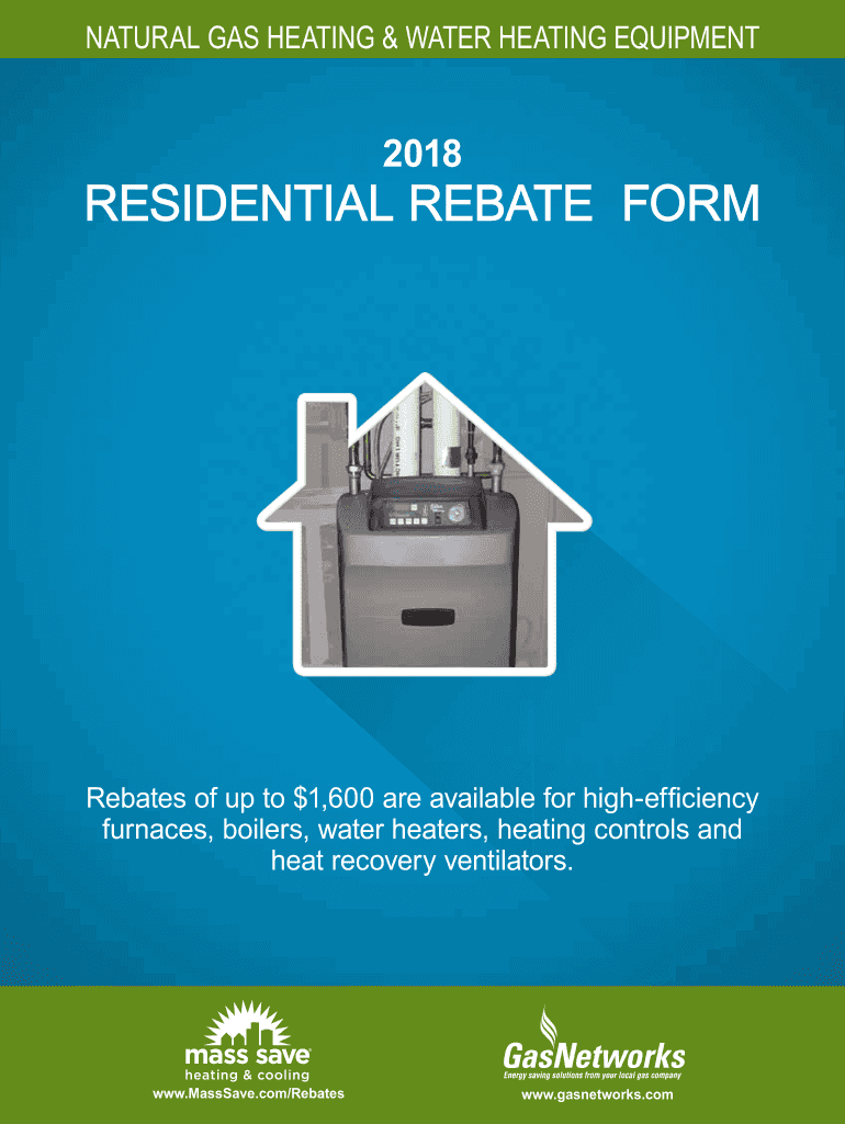 Fillable Online Natural Gas Heating and Water Heating Rebate Form Fax ...