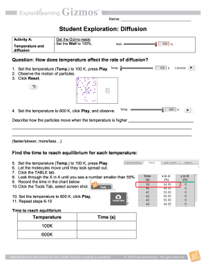 Fillable Online 2L Diffusion GIZMO worksheet Fax Email Print - pdfFiller