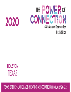 Fillable Online TSHA's Annual Convention & Exhibition - TSH Foundation ...
