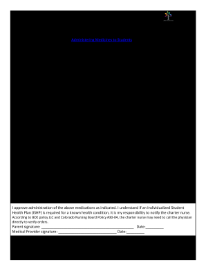 Fillable Online Extended Field Trip Medication Form-Middle and High ...