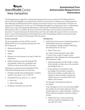 Fillable Online Prior Authorization Request Form Instructions ...