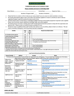 Fillable Online Please complete and return to Fairbridge ASAP Fax Email ...