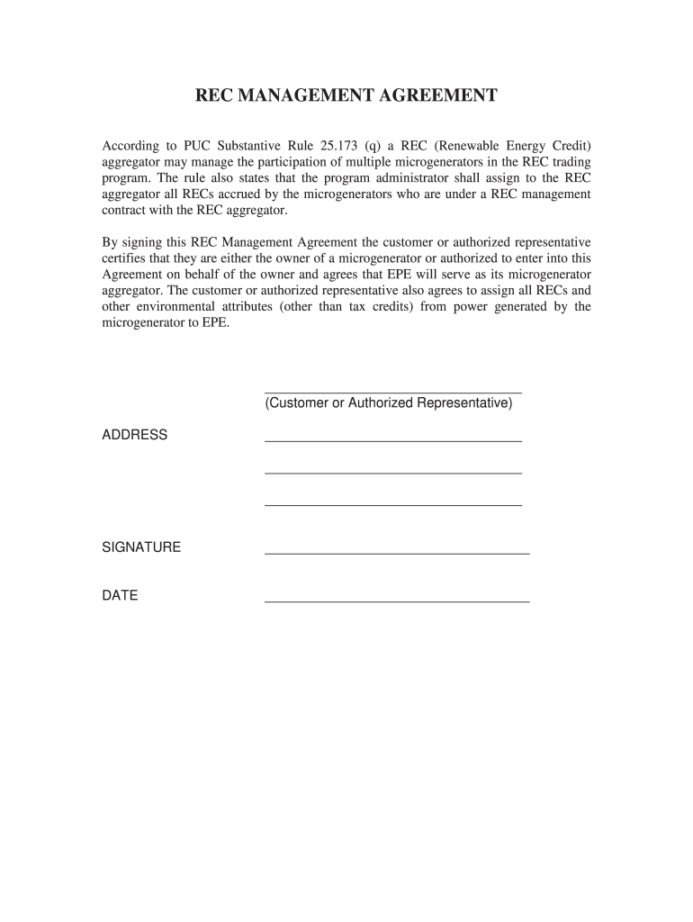 Fillable Online Renewable Energy Certificate (REC) Definition Fax Email ...