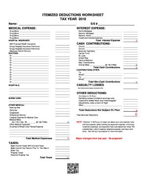 Fillable Online An Overview of Itemized Tax Deductions and Their ...