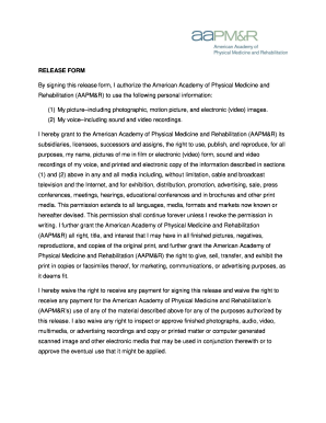 Fillable Online RELEASE FORM By signing this release form, I authorize ...
