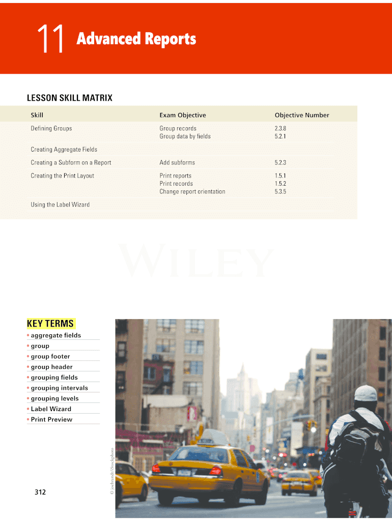 Fillable Online 11 Advanced Reports Fax Email Print - pdfFiller