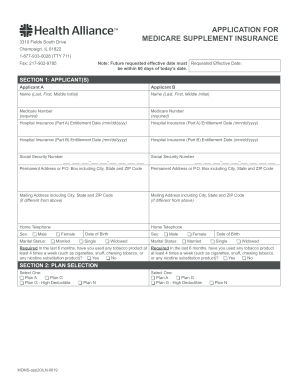 Fillable Online 2020 Health Alliance Medicare Enrollment Request Form ...