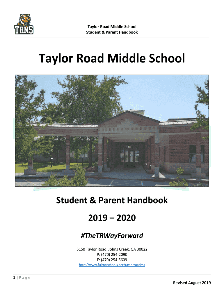 Fillable Online Taylor Road Middle School Fax Email Print - pdfFiller