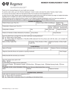 Fillable Online 2018 Regence BlueCross BlueShield of Oregon Member ...