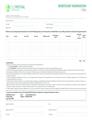 Old Mutual Pencare Pension - Fill Online, Printable, Fillable, Blank ...