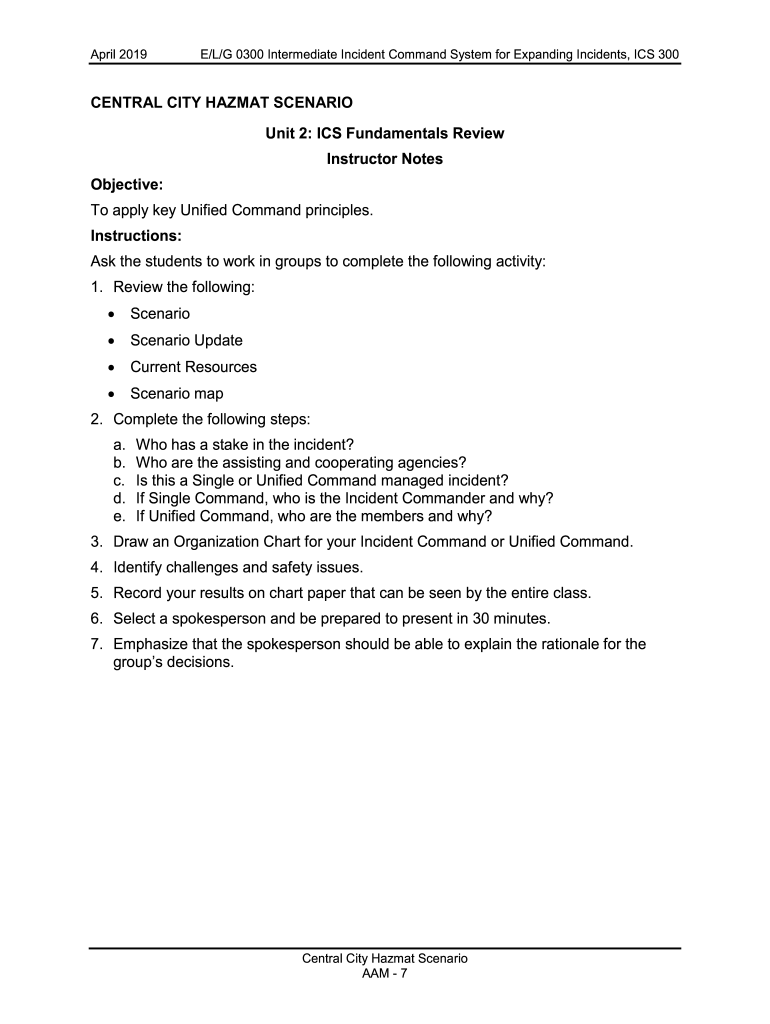 E/L/G 0300 Intermediate Incident Command System For Expanding Incidents ...
