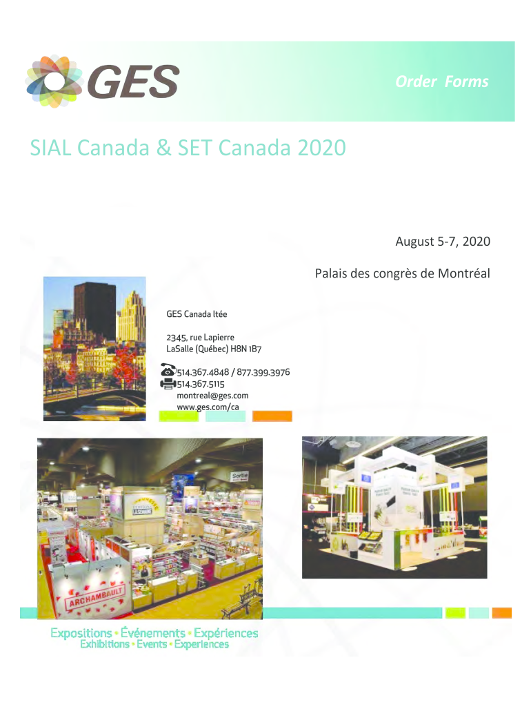 Fillable Online Montreal Office - GES Fax Email Print - pdfFiller