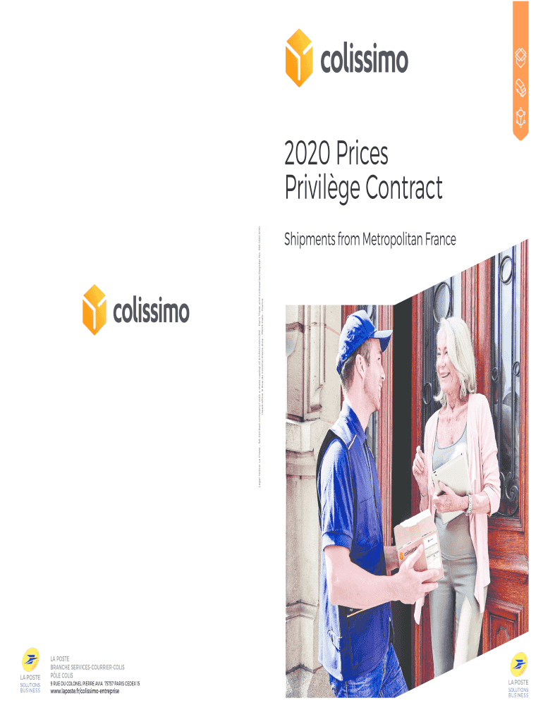 Fillable Online Colissimo domicile outre mer - La Poste Fax Email Print ...