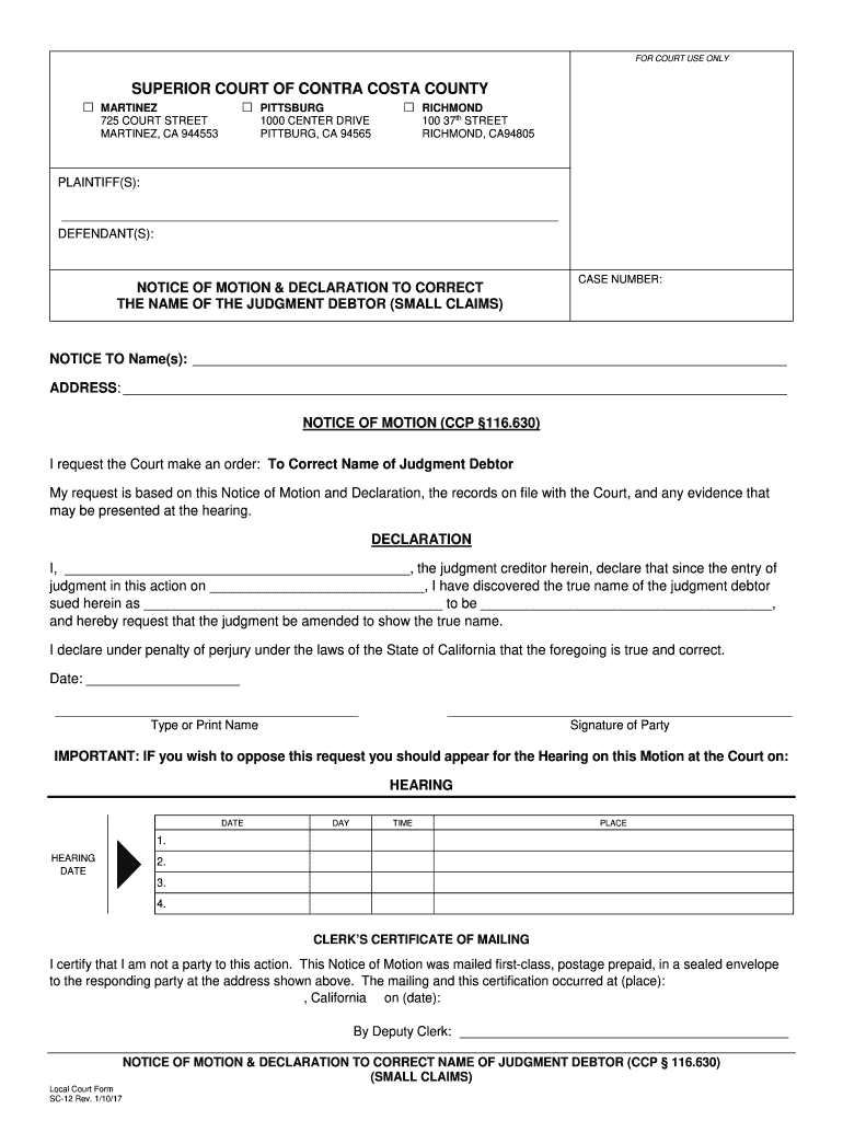 Fillable Online Information for Attorneys: Contra Costa Superior Court Fax Email Print - pdfFiller