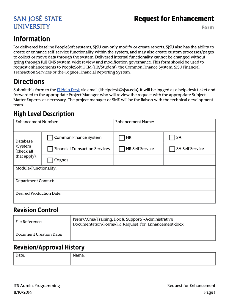 Fillable Online Request for Enhancement Fax Email Print - pdfFiller