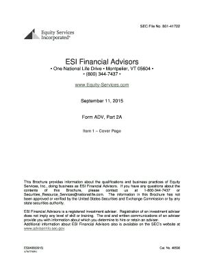 Fillable Online ESI Form ADV Part 2A9-11-15 FINAL.docx Fax Email Print ...