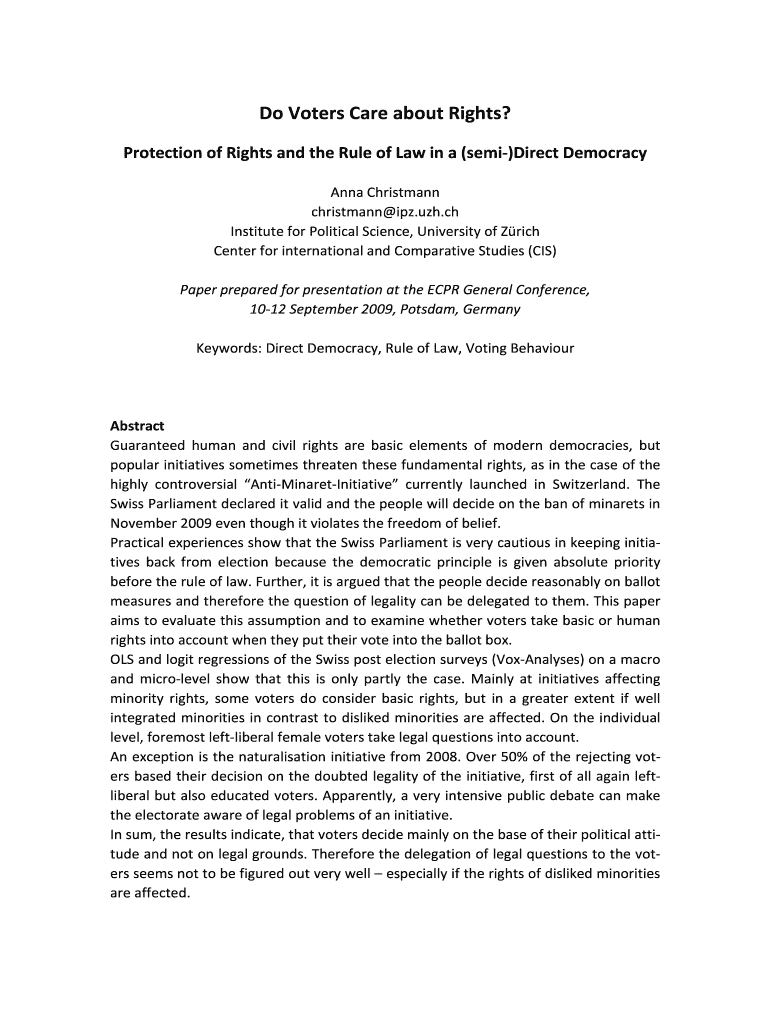 Do voters care about civil and human rights_final374 - annachristmann ...