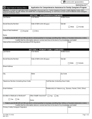 Va Caregiver - Fill Online, Printable, Fillable, Blank | PDFfiller