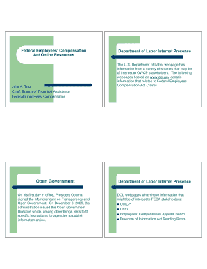 Federal Employees Compensation - Fill and Sign Printable Template Online