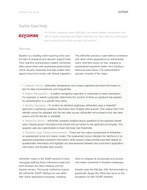Fillable Online Equifax Case Study Fax Email Print - pdfFiller