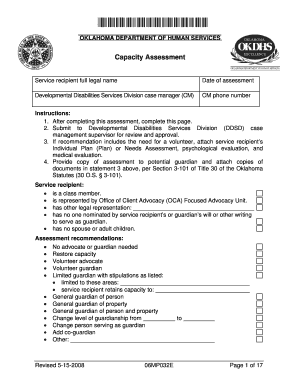 Fillable Online okdhs Department of Human ServicesDivision of ...