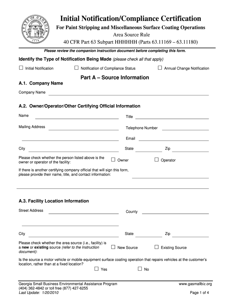 Fillable Online gasmallbiz Initial Notification Form - gasmallbiz Fax ...