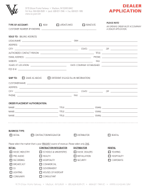 Fillable Online Vu dealer application PDF - CableUp Fax Email Print ...