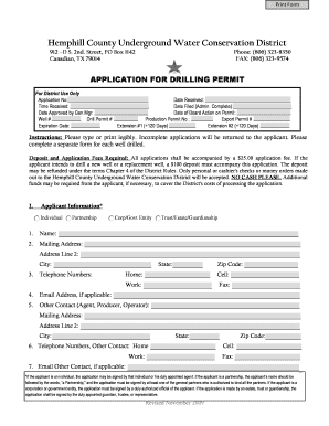 Fillable Online hemphilluwcd Hemphill County Underground Water ...
