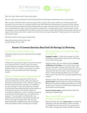 2x2 Mentoring - Fill and Sign Printable Template Online