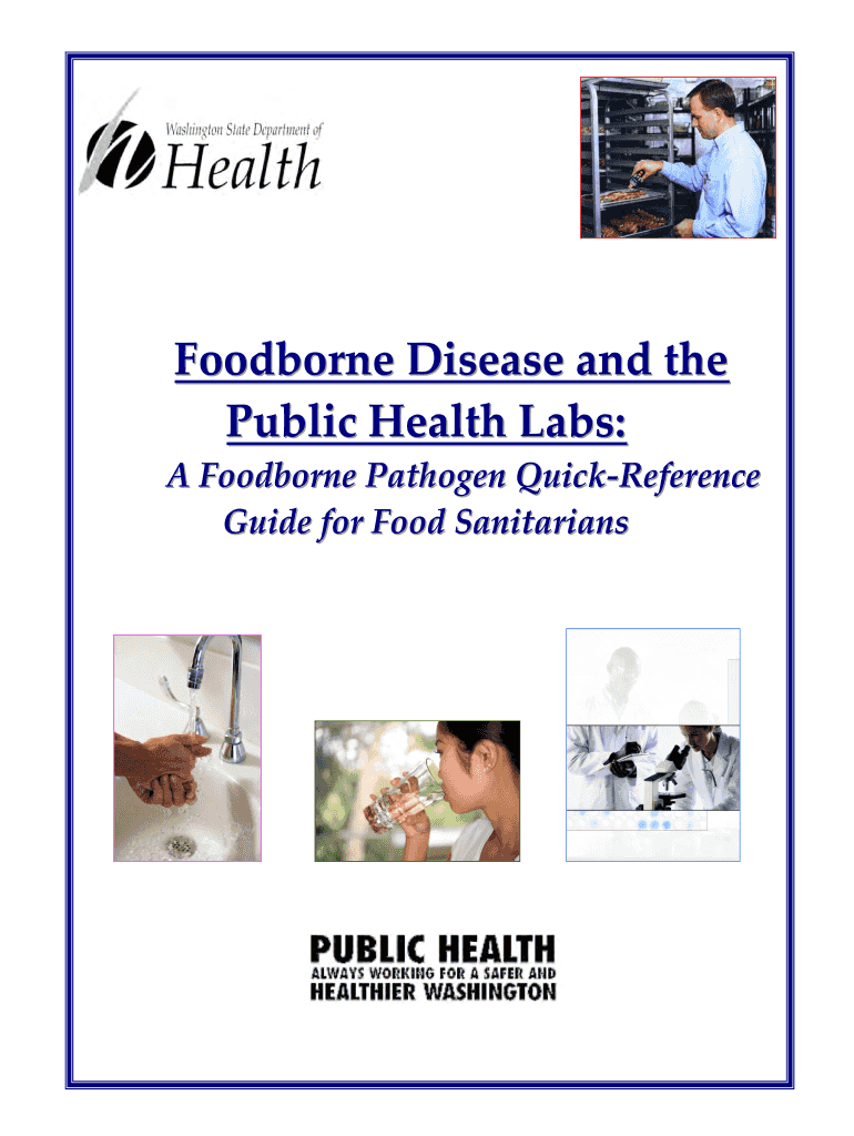 Fillable Online Foodborne Disease and the Public Health Labs: A ...