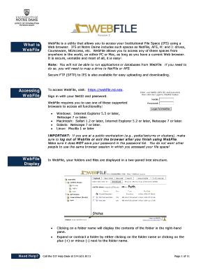 Fillable Online WebFile User Guide Fax Email Print - pdfFiller