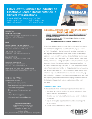 Fillable Online fda FDA's Draft Guidance for Industry on Electronic ...
