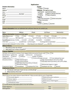 Fillable Online Name Address City State Phone Cell Email DOB SSN Zip ...