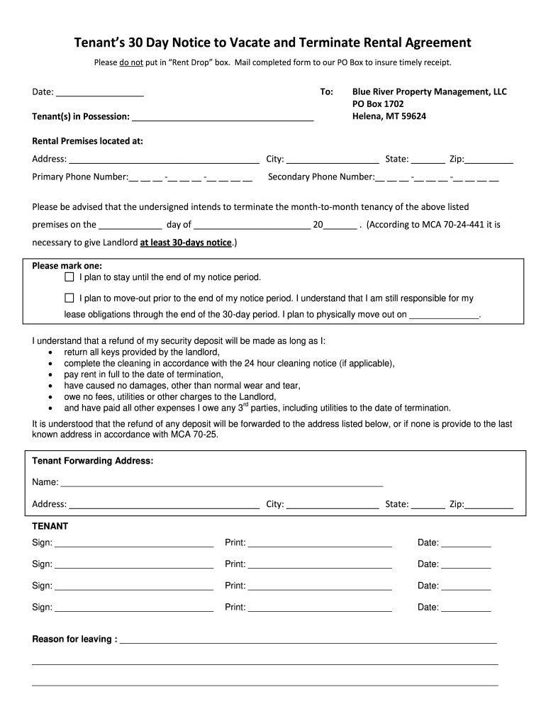 30 Day Notice To Vacate Florida Pdf Free Fill Out Sign Online DocHub