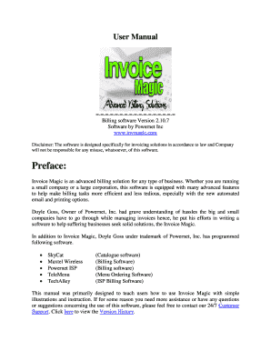 Fillable Online User Manual - - - - - - - - - - - - - - - - Billing ...