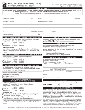 Fillable Online scup SPECIAL CONSIDERATIONS HOW TO REGISTER METHOD OF ... - scup Fax Email Print ...