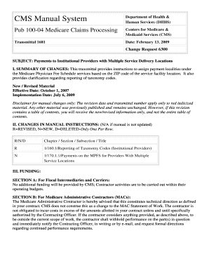 Fillable Online cms SUBJECT Payments to Institutional Providers with ...