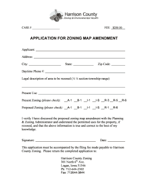 Fillable Online Zoning Map Amendment Application Fax Email Print - pdfFiller