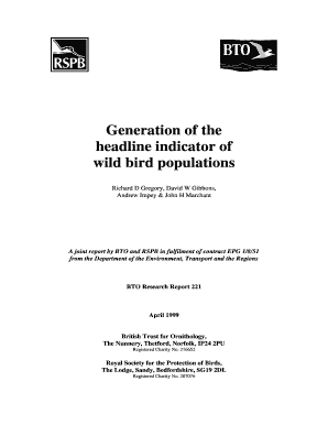Fillable Online bto andrew impey rspb form Fax Email Print - pdfFiller