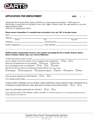 Capital Area Rural Transportation System (CARTS) Is An Equal ...