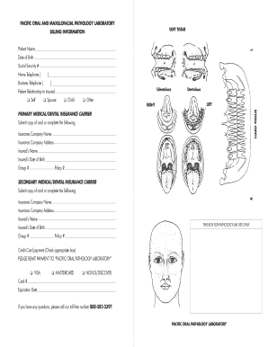 Fillable Online dental pacific PACIFIC ORAL AND MAXILLOFACIAL PATHOLOGY ...