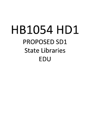 Fillable Online capitol hawaii PROPOSED SD1 State Libraries EDU ...