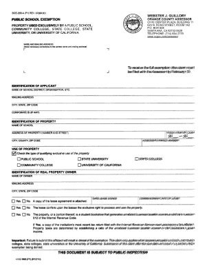 Fillable Online ocsd boe 268 a form Fax Email Print - pdfFiller