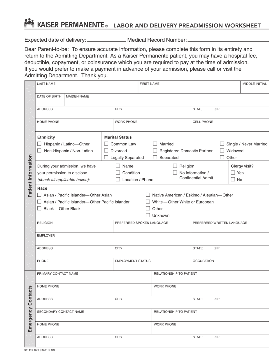 Edit The Return To Work Form Online
