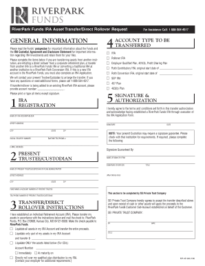 Fillable Online IRA Asset Transfer / Direct Rollover Request ...
